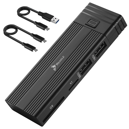 Külső rack SSD NVME SATA M.2 HUB USB-C 3.1 M1 M2 Reagle Adapter - eMAG.hu