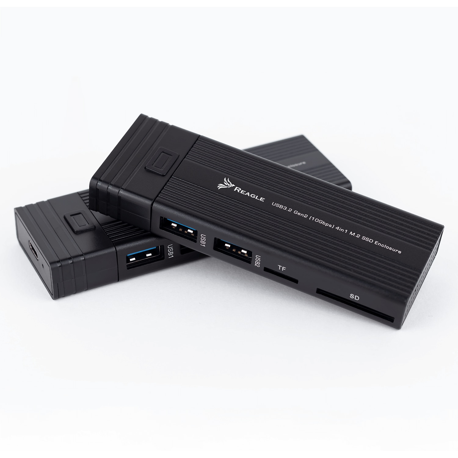 External Rack SSD NVME SATA M.2 ХЪБ USB-C 3.1 M1 M2 Reagle адаптер ...