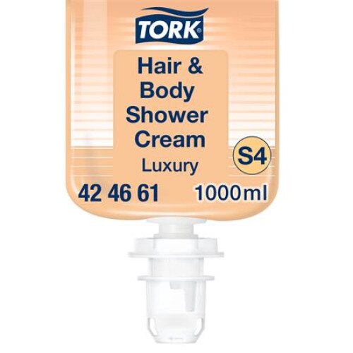 Sapun lichid, Tork, 1 l, sistem S4, „Luxury”, pentru dus si spalat par - eMAG.ro