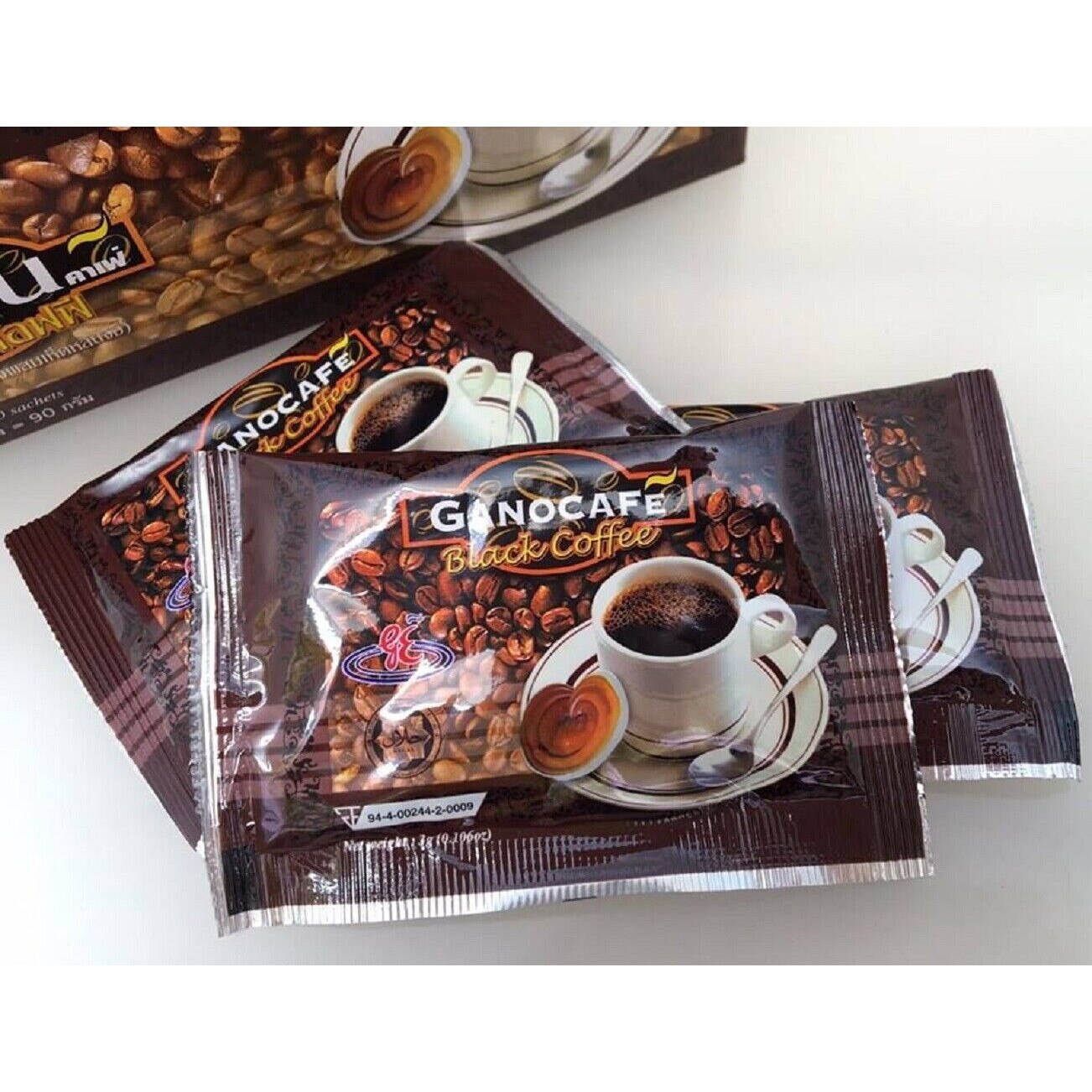 Cafea neagra cu Ganoderma "GanoCafe Classic", 30plicuri, 90g, Gano ...