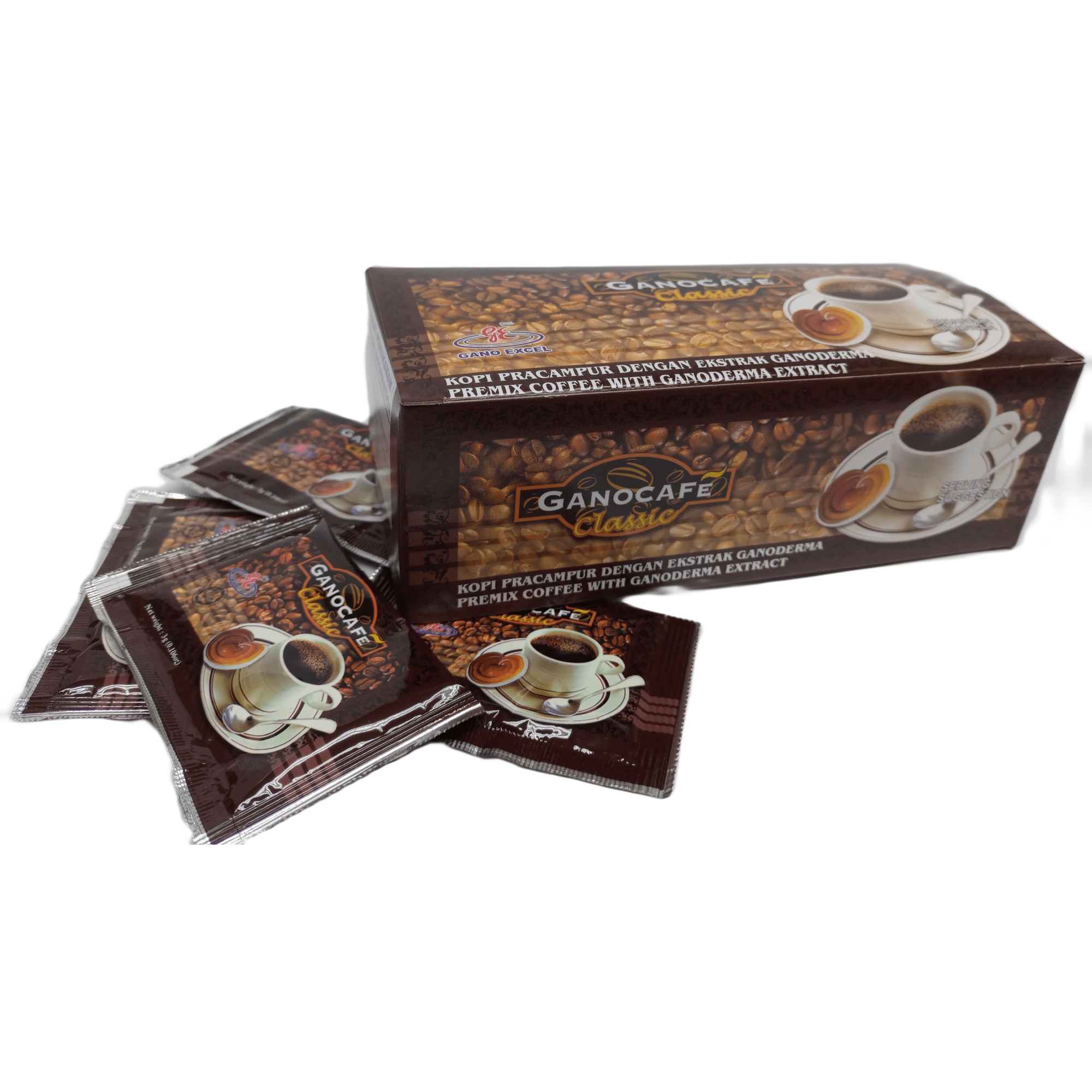 Cafea neagra cu Ganoderma "GanoCafe Classic", 30plicuri, 90g, Gano ...