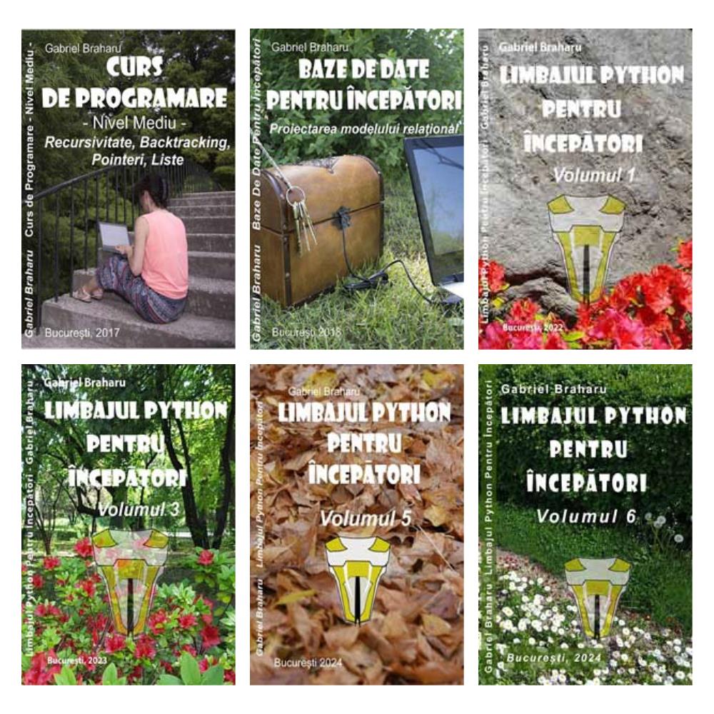 Set de 6 Carti Programare Incepatori (565), Gabriel Braharu, Colectia "Invata programare singur ...