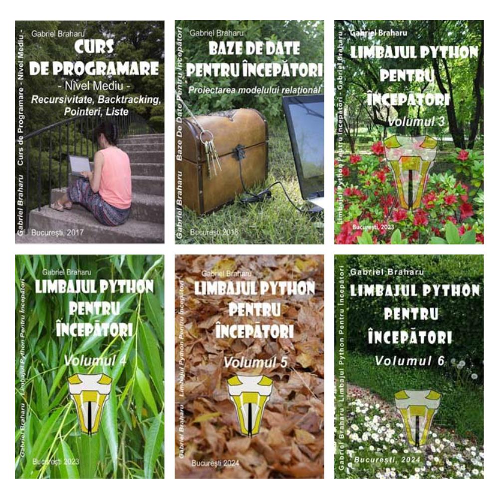 Set de 6 Carti Programare Incepatori (569), Gabriel Braharu, Colectia "Invata programare singur ...