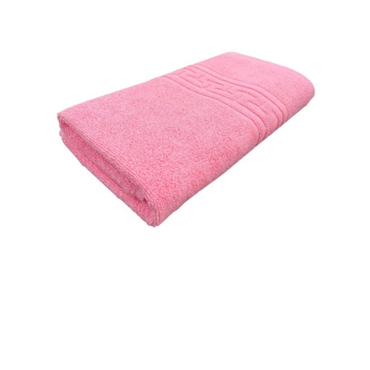 Set 3 prosoape de fata 50x 90, 550g, hotelier, model greek, - roz ...