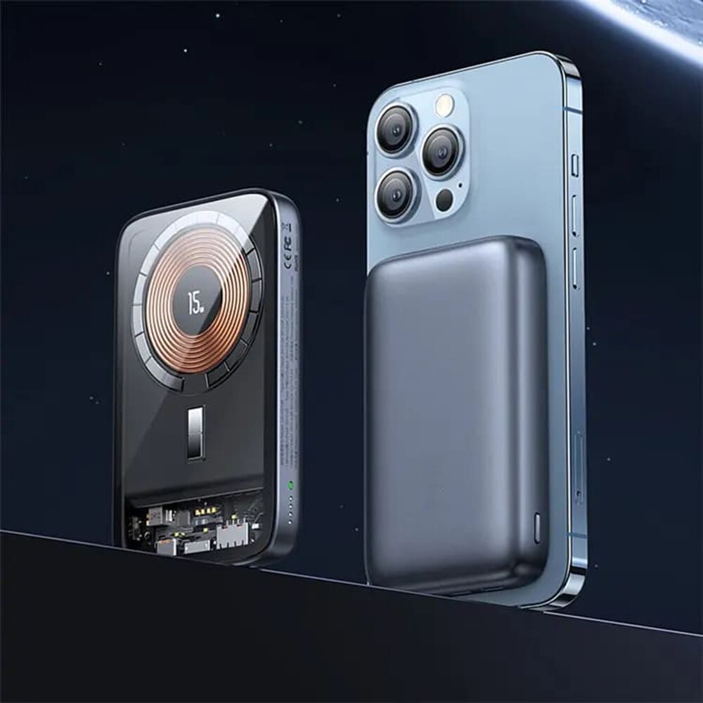 Acumulator extern tip MagSafe, FONIX SlimBank Power Pro, Atasare magnetica, Compatibil cu ...