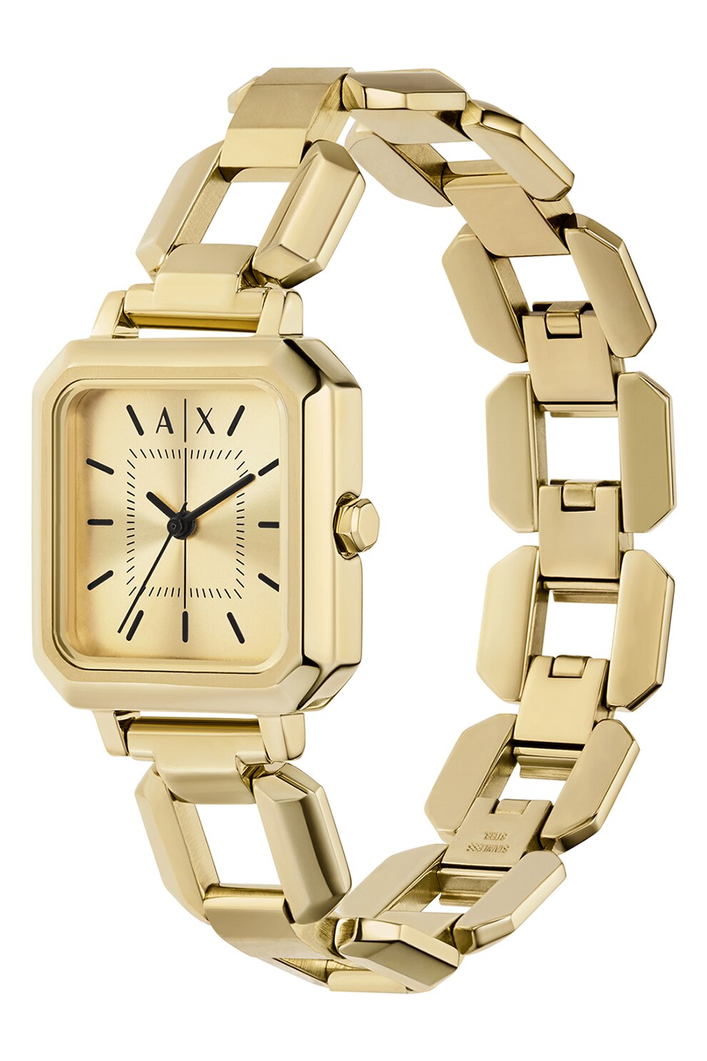 ARMANI EXCHANGE, Часовник от неръждаема стомана, Златист - eMAG.bg