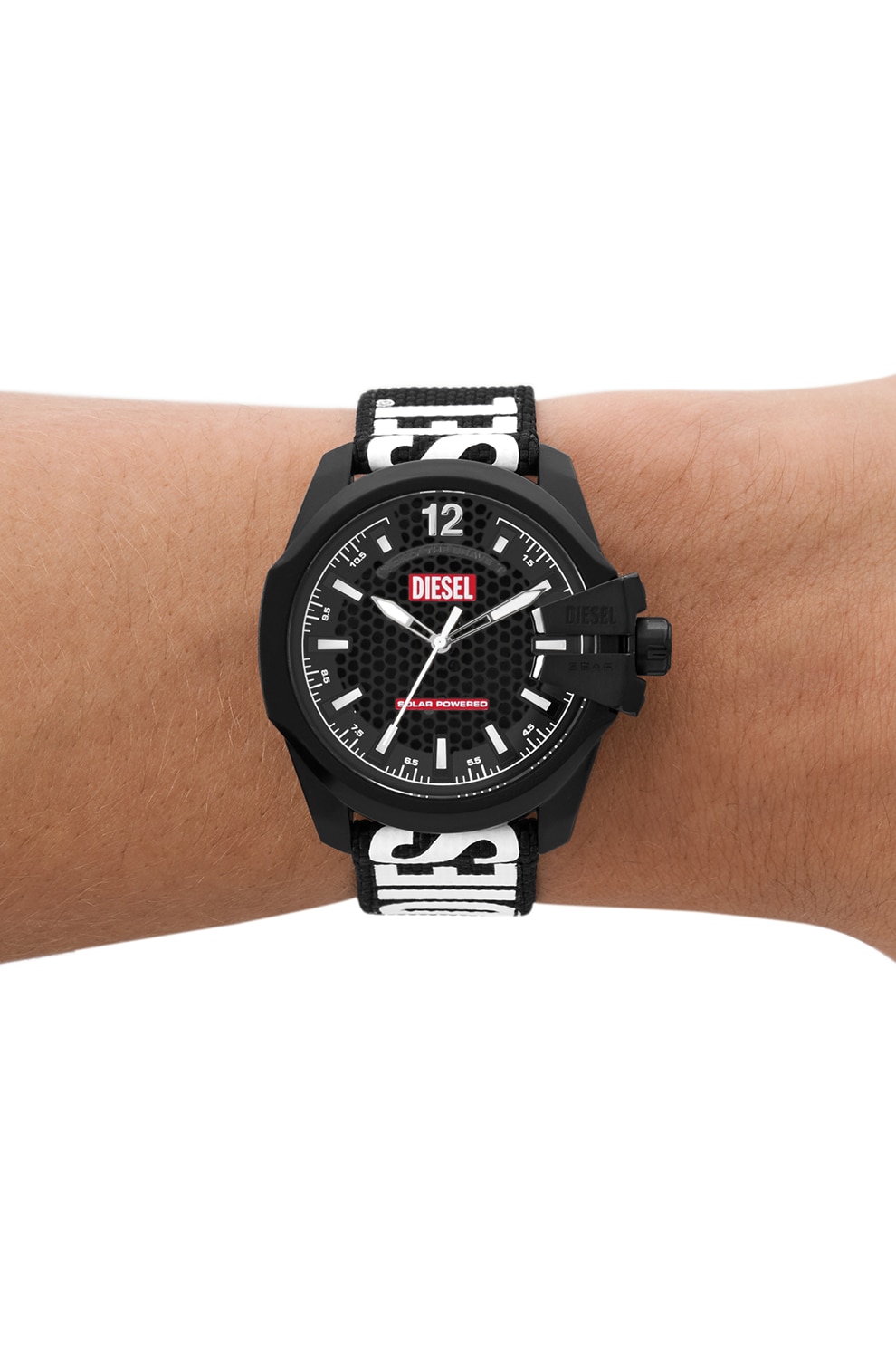 Diesel, Ceas cu baterie slara si logo, Alb, Negru - eMAG.ro