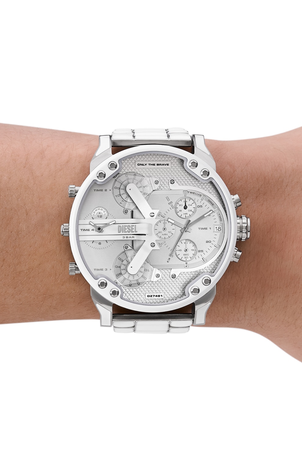 Diesel, Ceas cronograf de otel inoxidabil, Argintiu - eMAG.ro