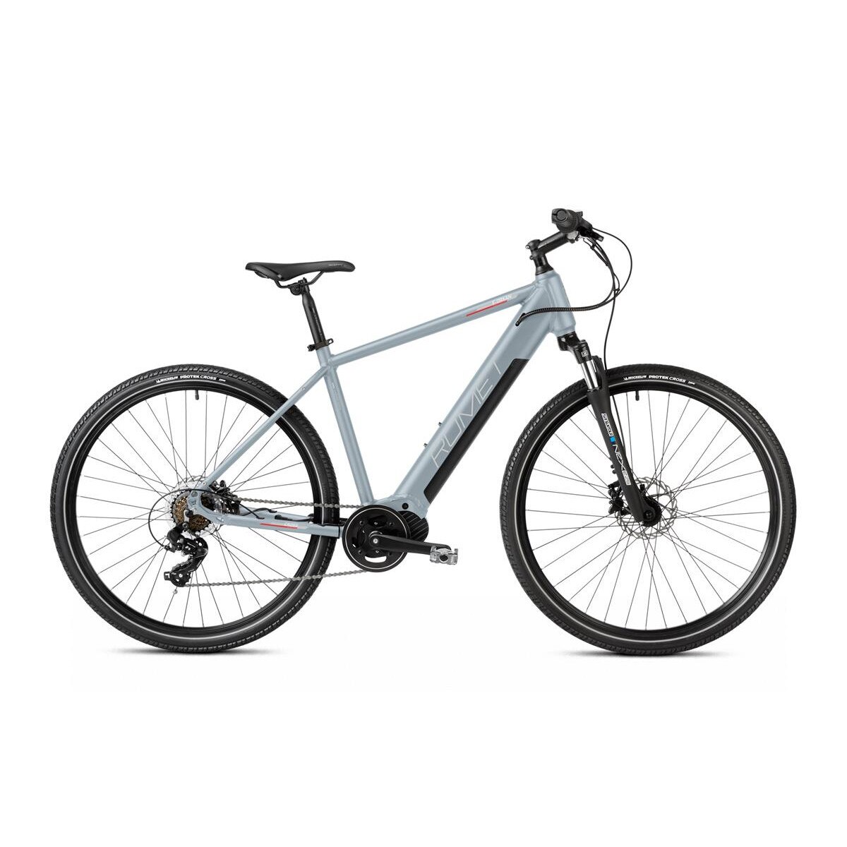 Bicicleta electrica Romet, 20 L Orkan MM 1 M, Gri/Rosu - eMAG.ro