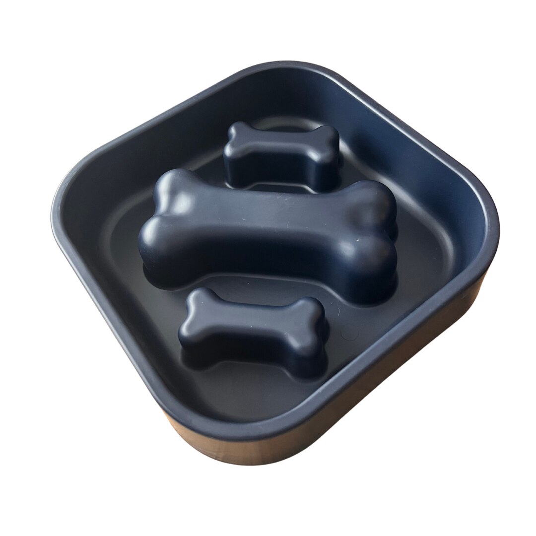 Castron pentru caini, pentru hranire lenta, potrivit pentru prevenirea ...