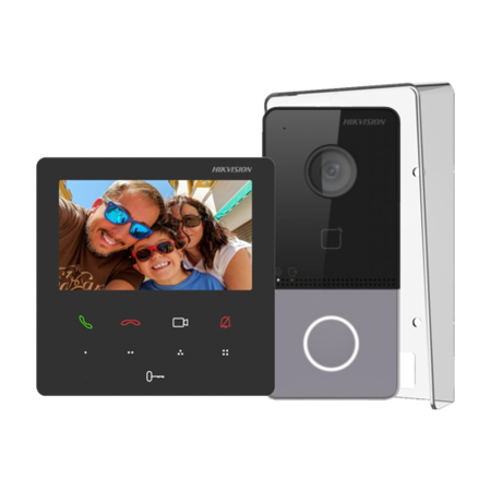 KIT videointerfon pentru 1 familie, Wi-Fi 2.4Ghz, monitor 4.3 inch ...