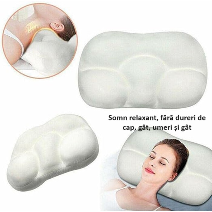 Perna Ortopedica Cervicala in Forma de Nor TNS®, Antialergica, Contine ...
