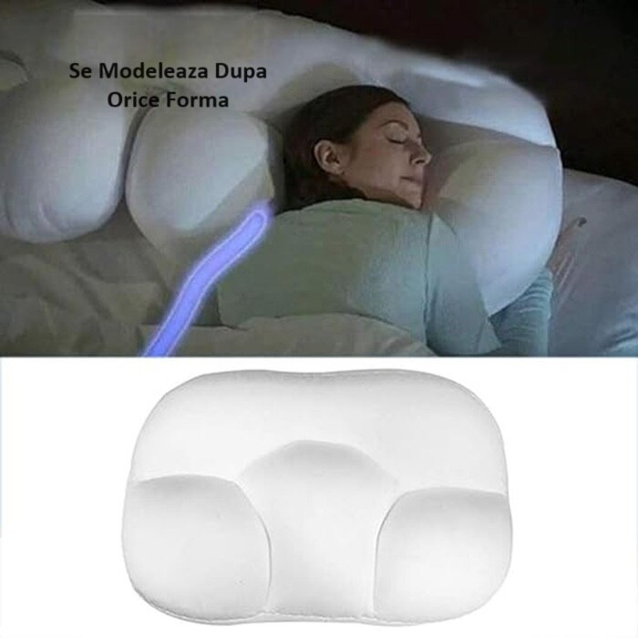 Perna Ortopedica Cervicala in Forma de Nor TNS®, Antialergica, Contine ...