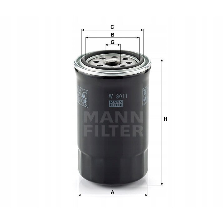 Filtru de ulei, Mann Filter, W 8011 - eMAG.ro
