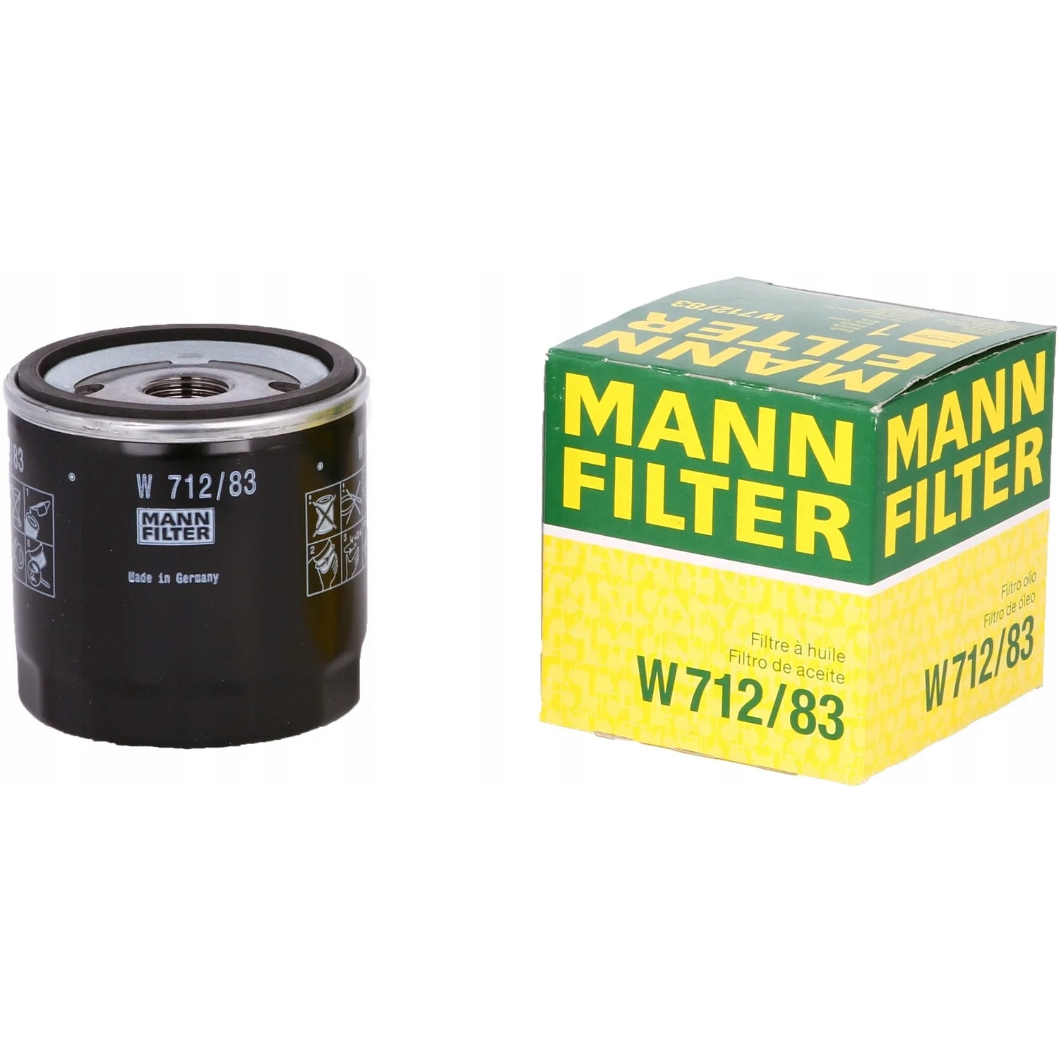 Filtru de ulei, Mann Filter, W 712/83 - eMAG.ro