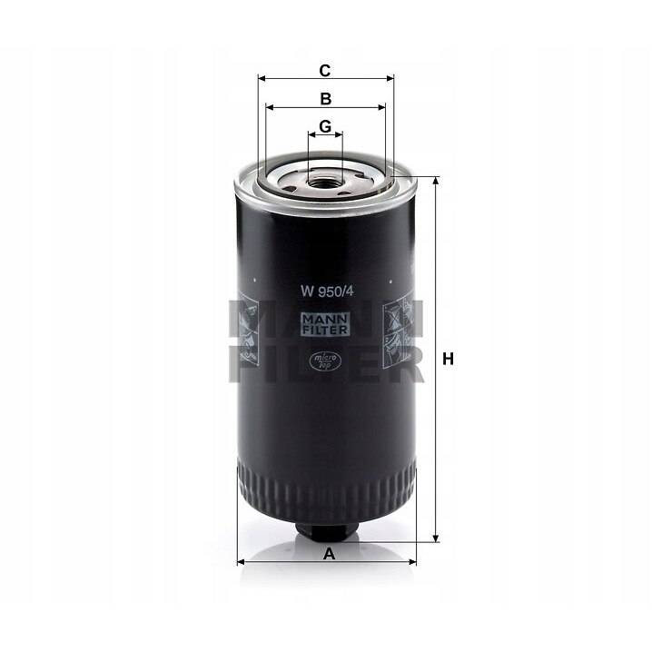 Filtru de ulei, Mann Filter, W 950/4 - eMAG.ro