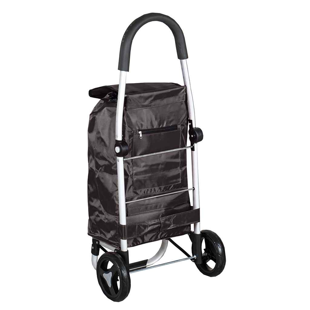 Carucior cumparaturi cu roti, Homs, Negru, 100x24x33 cm - eMAG.ro