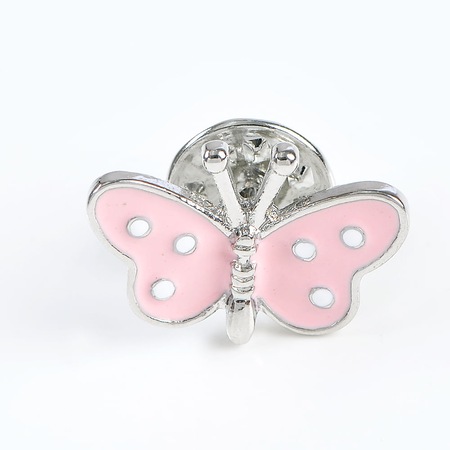 Brosa martisor fluture roz cu buline albe, Meli Melo Paris - eMAG.ro