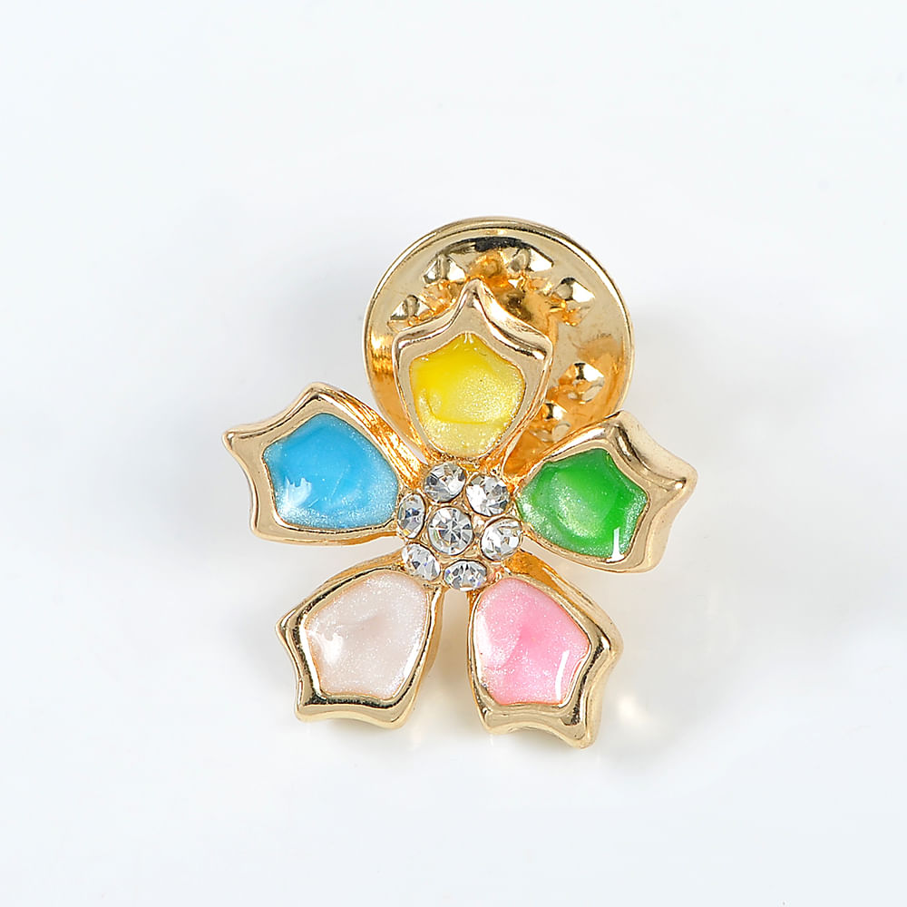 Brosa martisor floare colorata, Meli Melo Paris - eMAG.ro