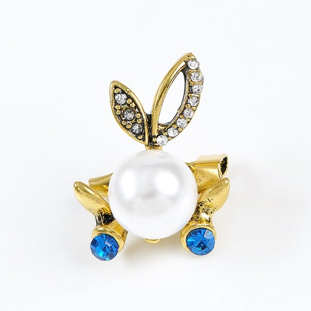 Brosa martisor perla acrilica alba, Meli Melo Paris - eMAG.ro