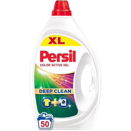 Течен препарат за пране Persil Color Gel, 50 пранета, 2, 25L - eMAG.bg