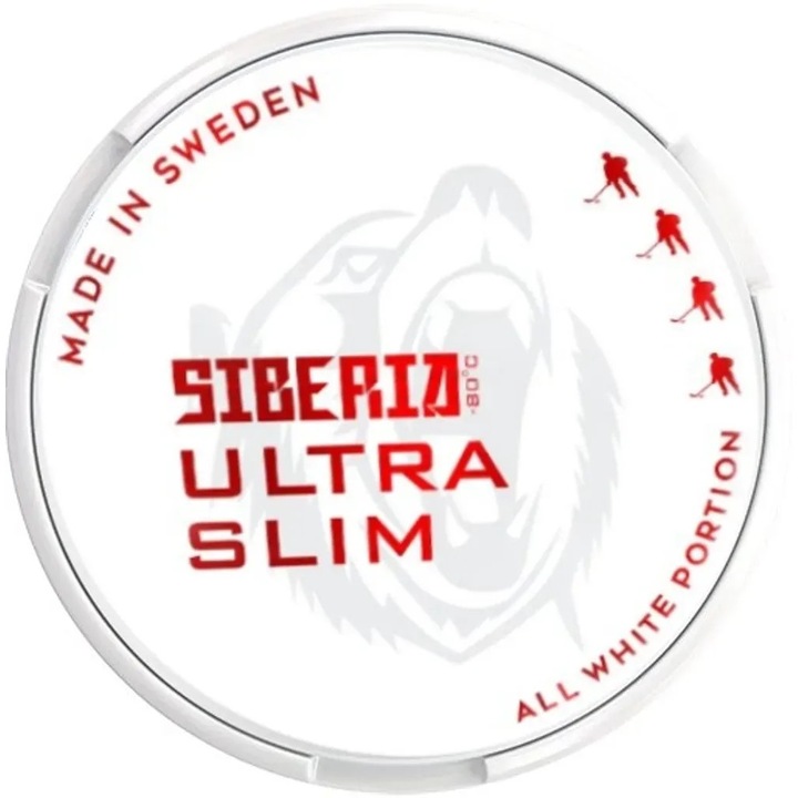Pouch cu nicotina - Snus SIBERIA Ultra Slim All White Portion 33 mg ...