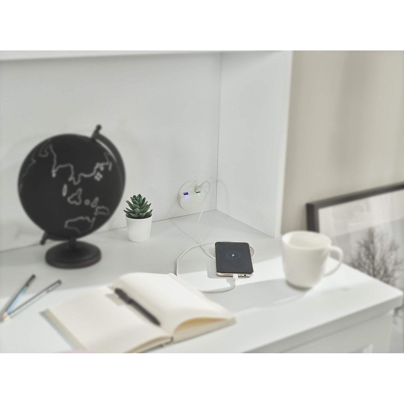 Set complet camera adolescenti colectia Lora Teen, alb, 100x200 - eMAG.ro