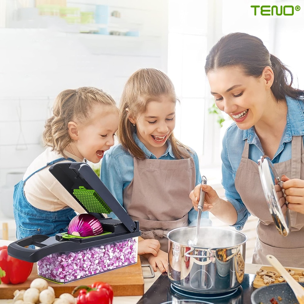 Feliator de Legume 13 in 1 Teno®, multifunctional, 8 taieturi ...