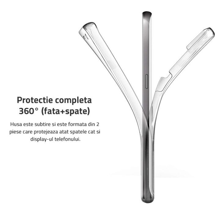 Husa Full body 360 grade, Transparenta, Compatibila cu Samsung S24 ...