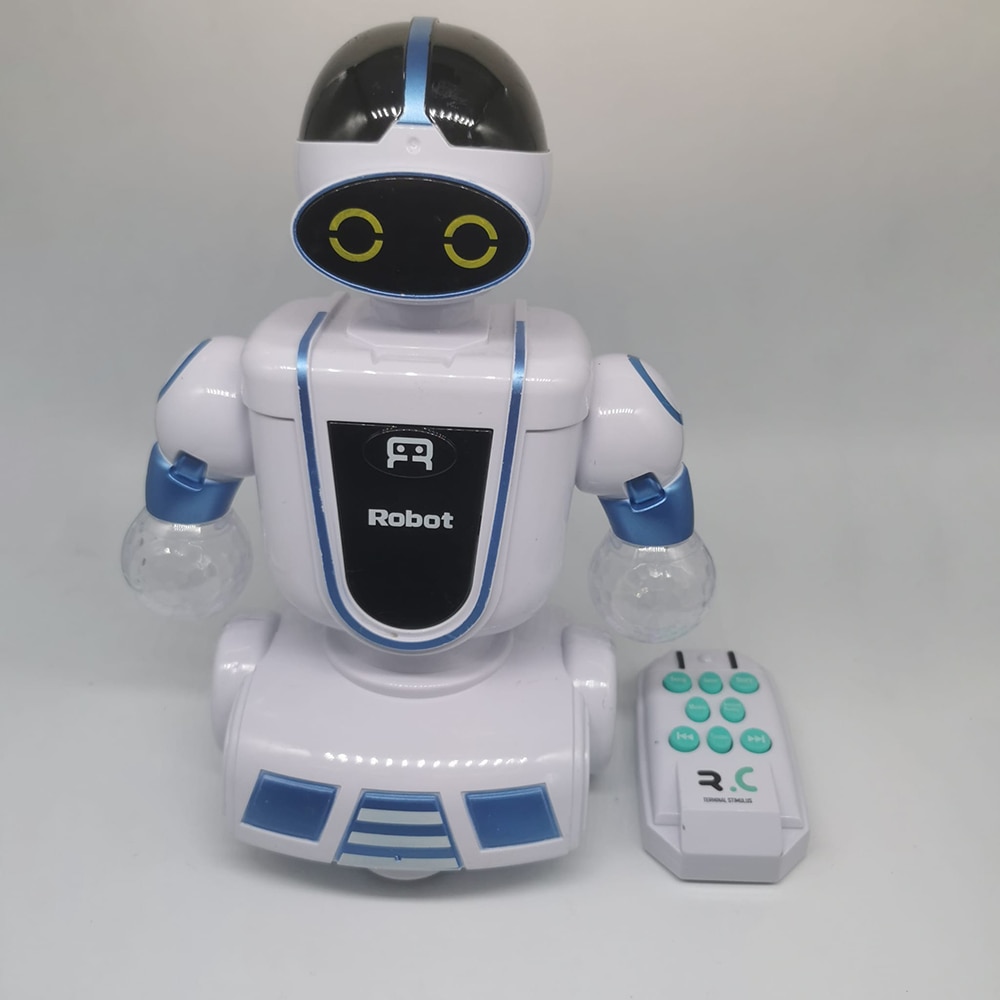 Jucarie Robot Multifunctional cu Radiocomanda, 8 butoane, Lumini, 10 ...