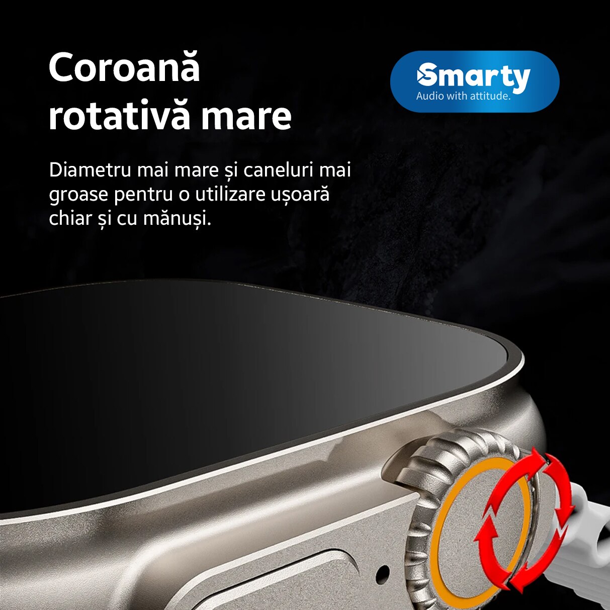 Ceas smartwatch Smarty® Microwear Pro, 2.2" IPS Touch, ECG, NFC, Insula ...