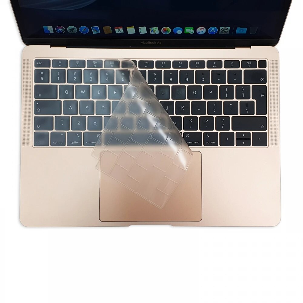 Folie de protectie pentru tastatura MacBook A1534, A1708, Transparenta ...