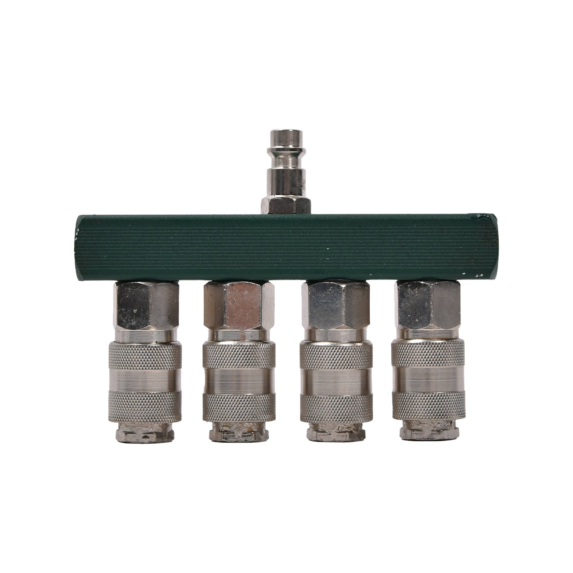 Splitter furtun compresor 4 cai, 4 cuple rapide mama, 1 cupla rapida ...