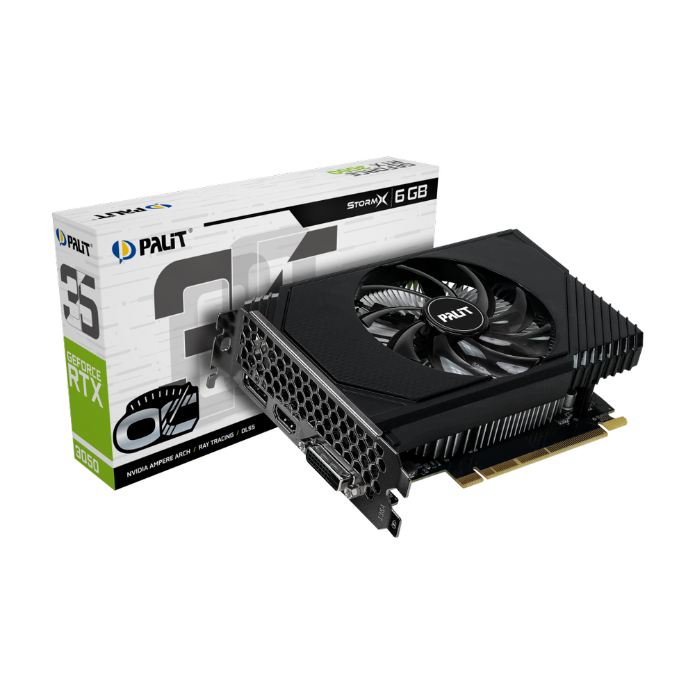 Placa video Palit GeForce RTX 3050 StormX OC 6GB GDDR6 96-bit - eMAG.ro