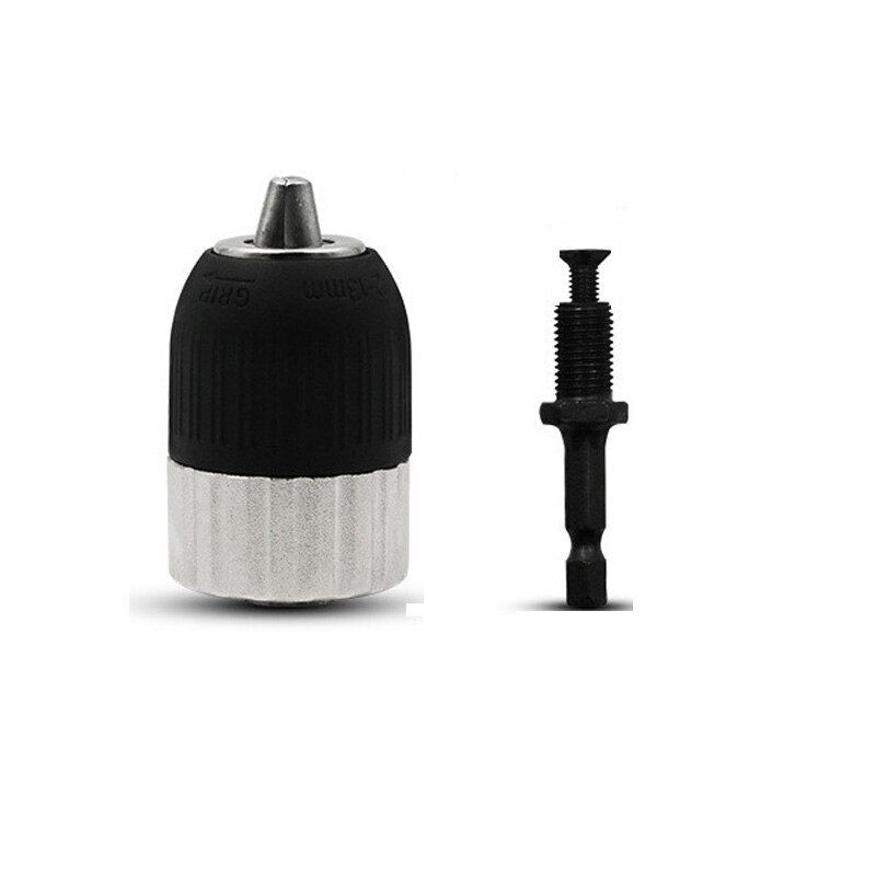 Mandrina cu adaptor filetat cu tija hexagonala, ABS/Metal, Negru - eMAG.ro