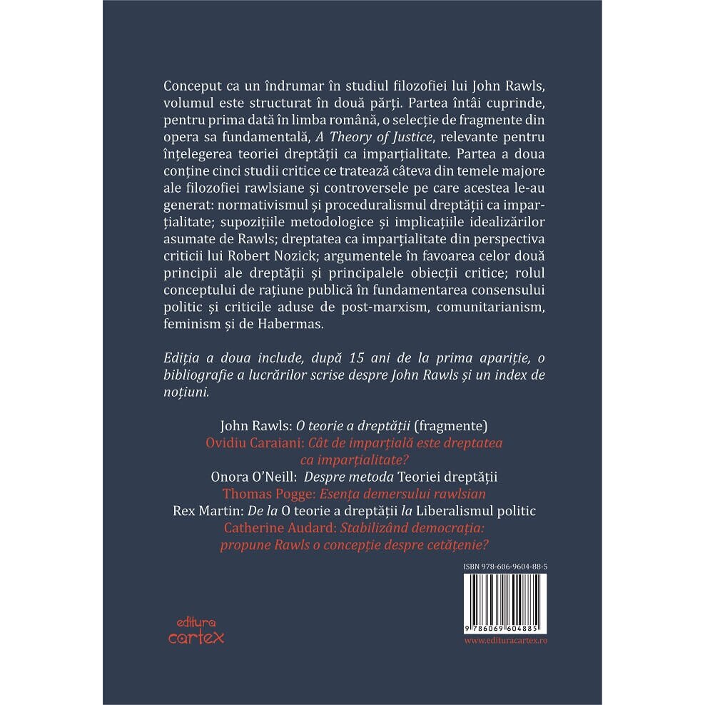 Dreptate sau moralitate? O introducere in filozofia politica a lui John ...