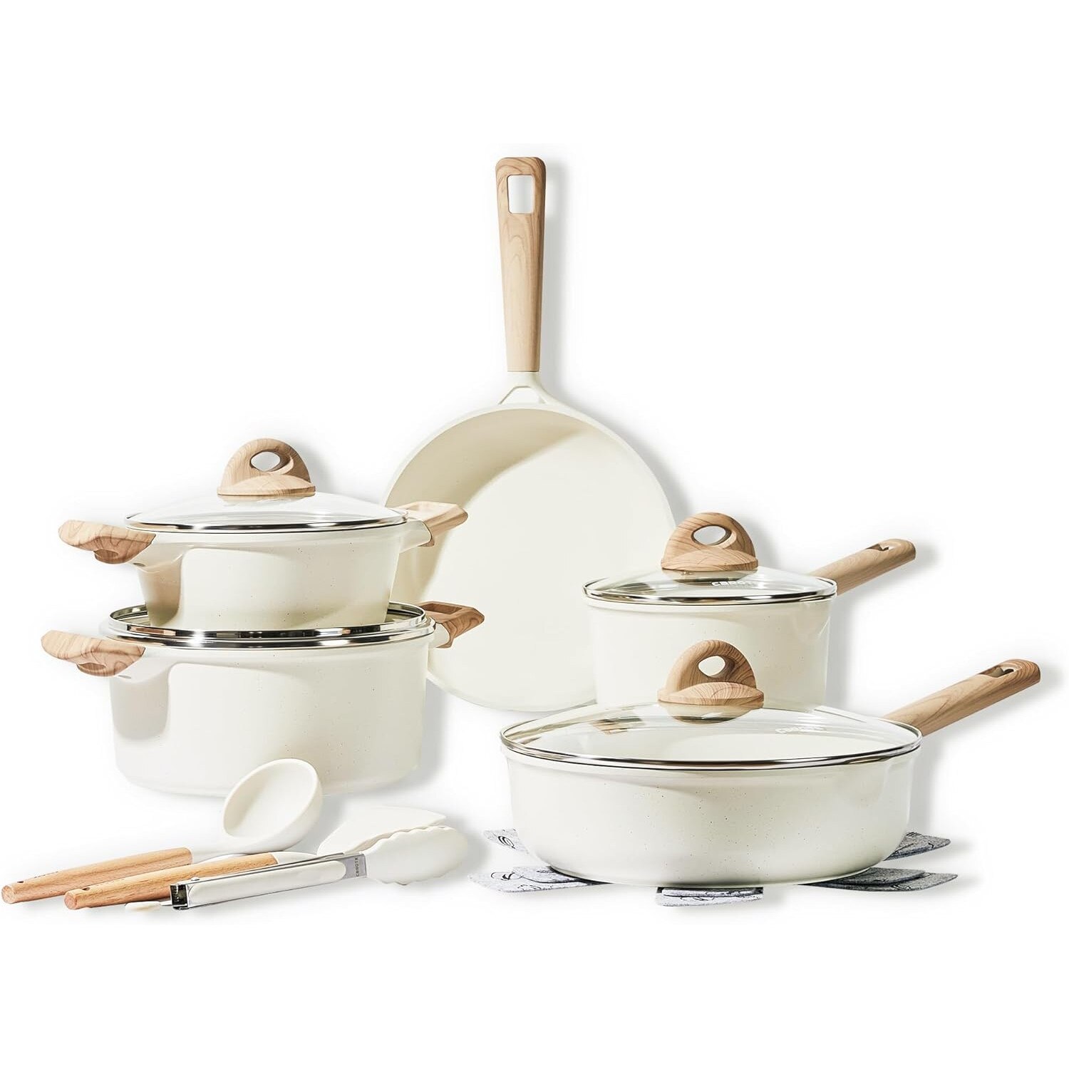 Set 14 piese granit Carote, invelis antiaderent, termorezistent ...
