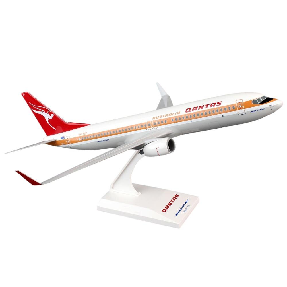 Macheta avion, Skymarks, Model BOEING 737-800 QANTAS, Plastic, 1:130 ...