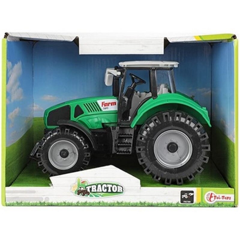 Tractor, 19cm, de culoare verde, pentru copii - eMAG.ro