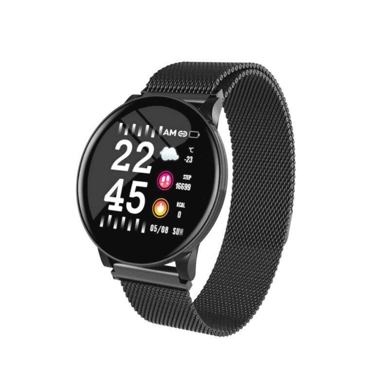 Smartwatch, W8, Negru - eMAG.ro
