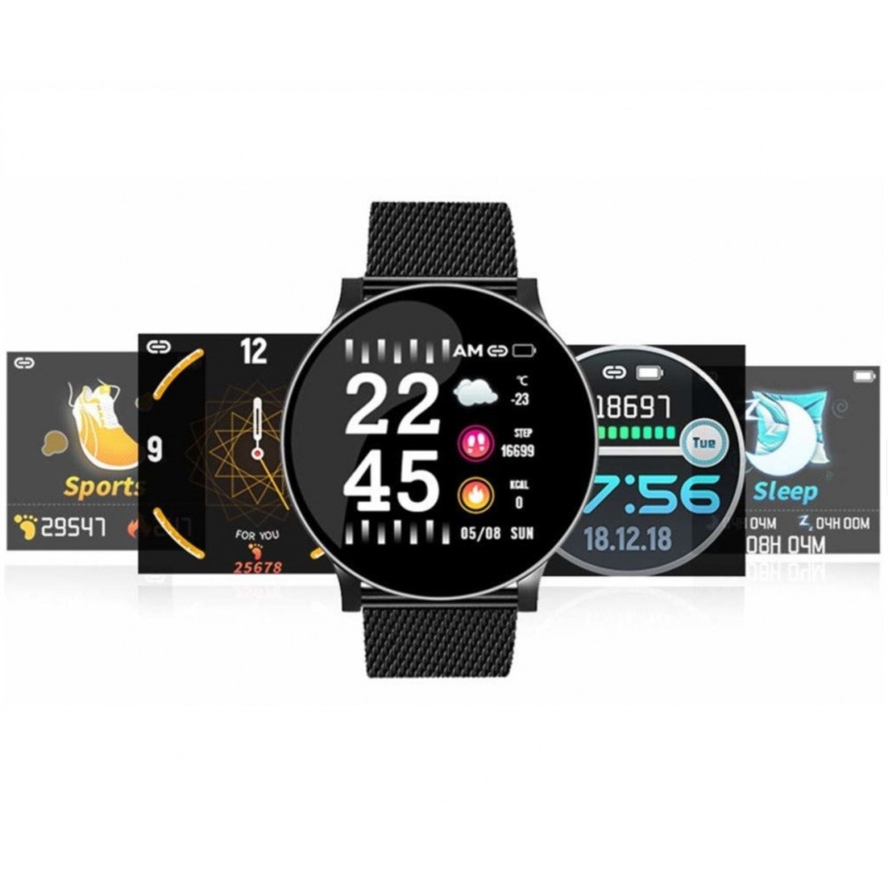 Smartwatch, W8, Negru - eMAG.ro