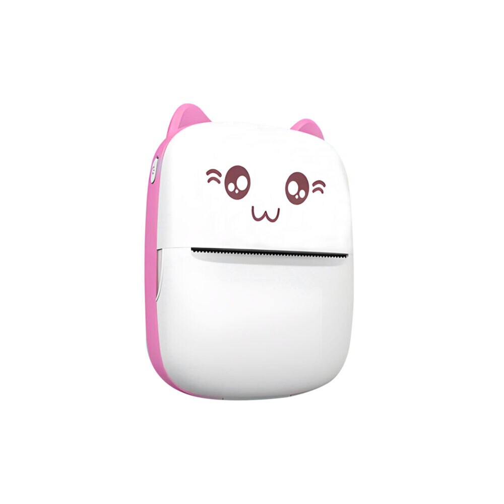 Mini imprimanta termica cu Bluetooth, Zola®, 5 role hartie alba, 3 role ...