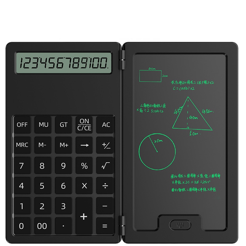 Calculator cu pad de scris de mana, Silicon, Negru - eMAG.ro