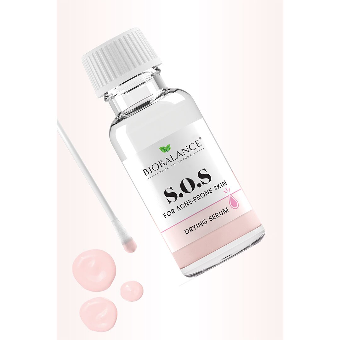 Серум срещу акне Bio Balance, SOS Drying, 20 мл - eMAG.bg