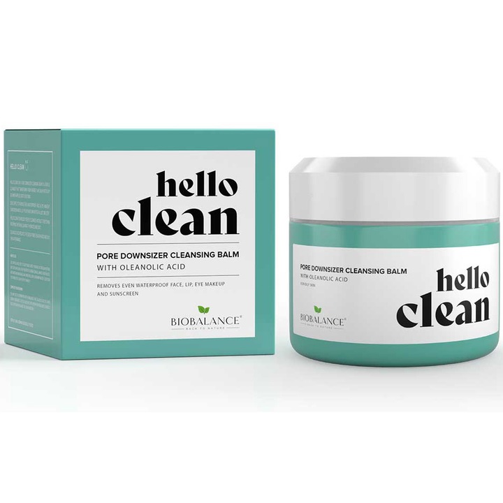 Почистващ балсам за лице 3 в 1 с олеанолова киселина Bio Balance, Hello Clean, 100 мл - eMAG.bg