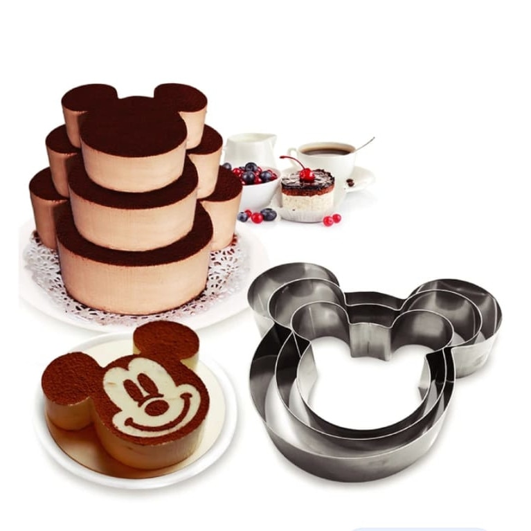 Forma prajituri Micky M., inox, 3 piese - eMAG.ro