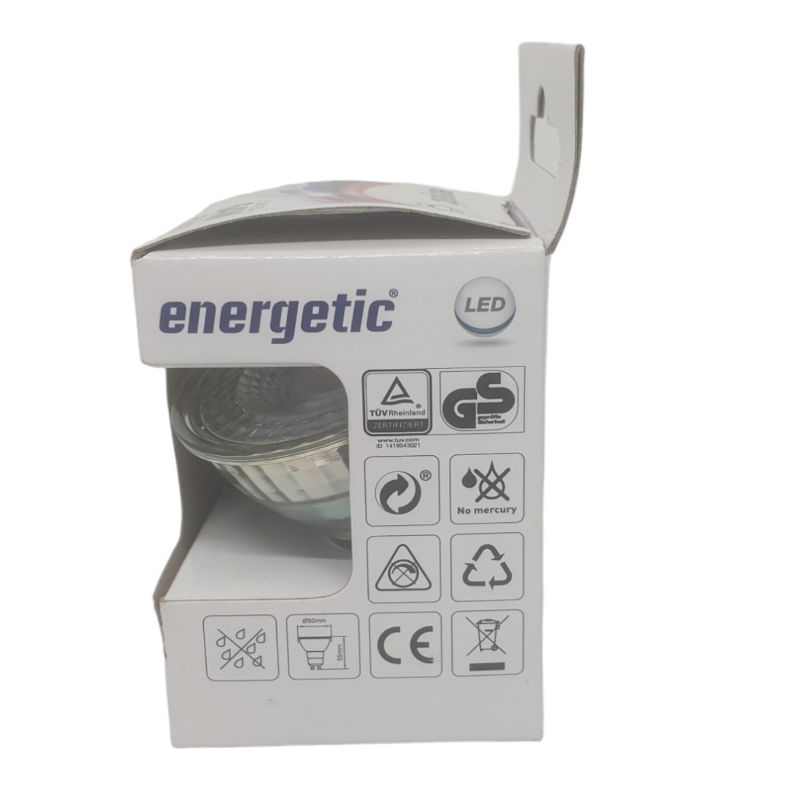 LED крушка Energetic, GU10, 5.3W, 4000K - eMAG.bg