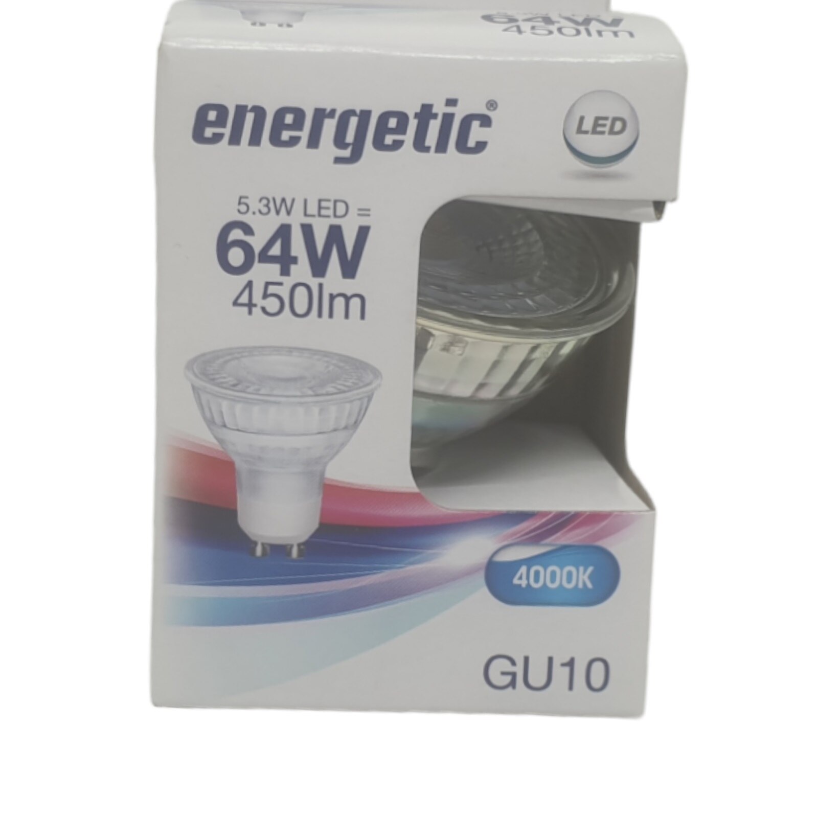 LED крушка Energetic, GU10, 5.3W, 4000K - eMAG.bg