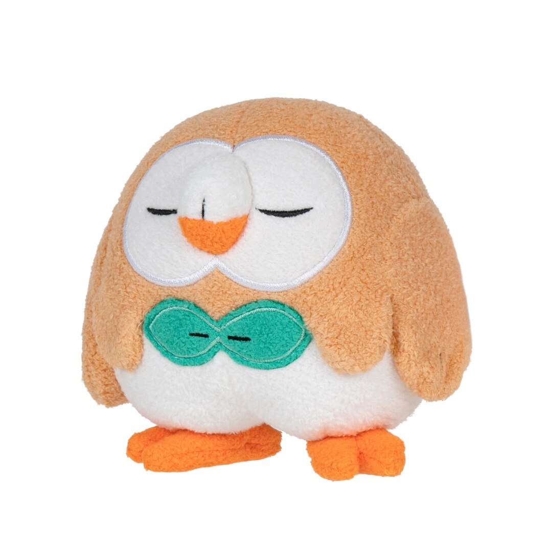 Jucarie de plus - Sleeping Rowlet, Jazwares, 2+ ani, 12 cm, Multicolor ...