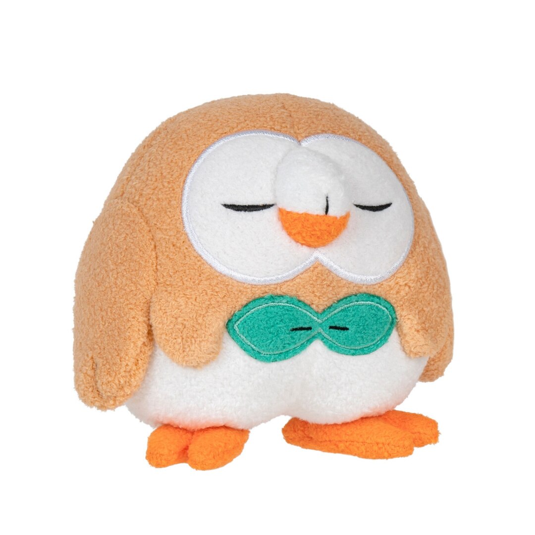 Jucarie de plus - Sleeping Rowlet, Jazwares, 2+ ani, 12 cm, Multicolor ...